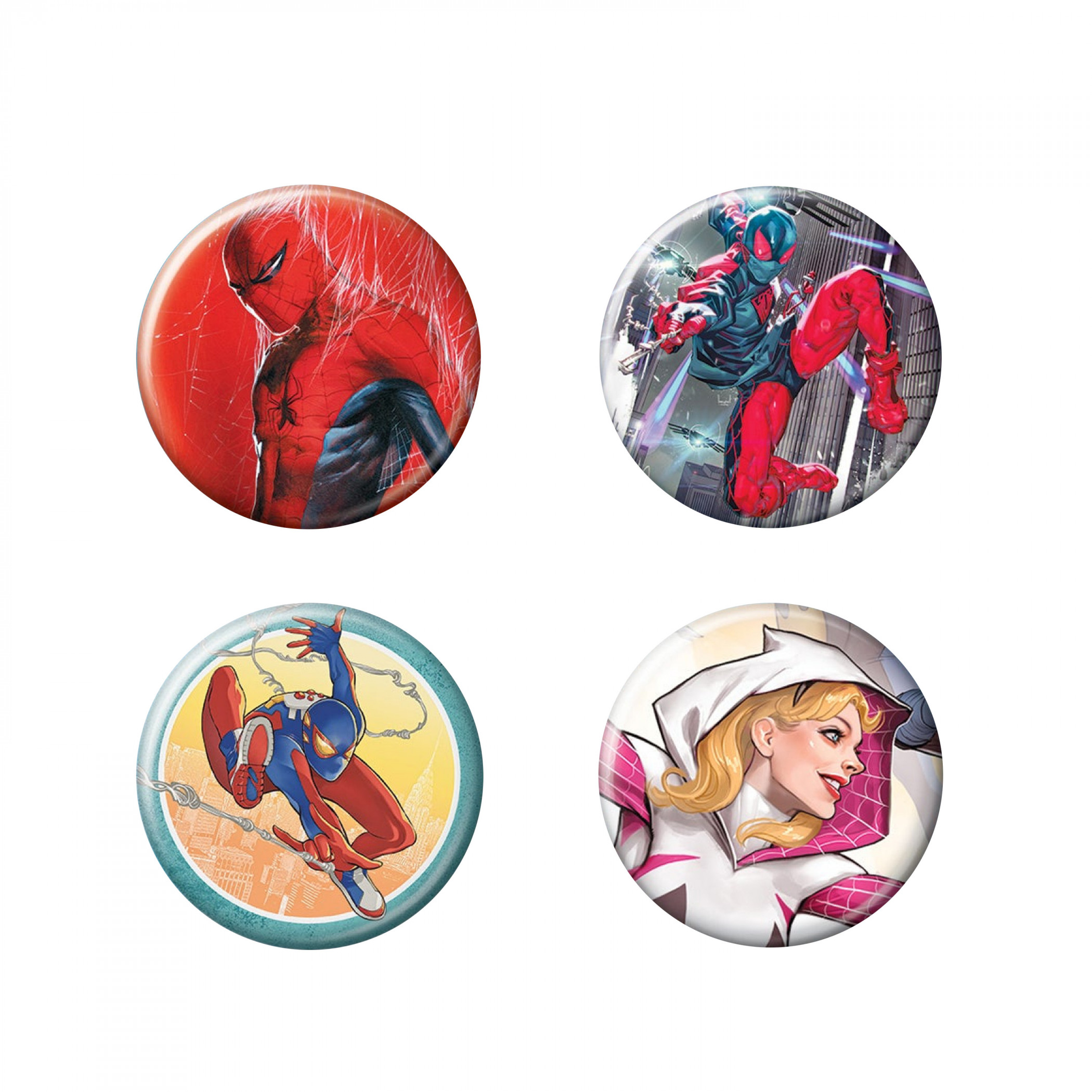 Product image 0 for Spider-Man Covers 4-Pack Button Set