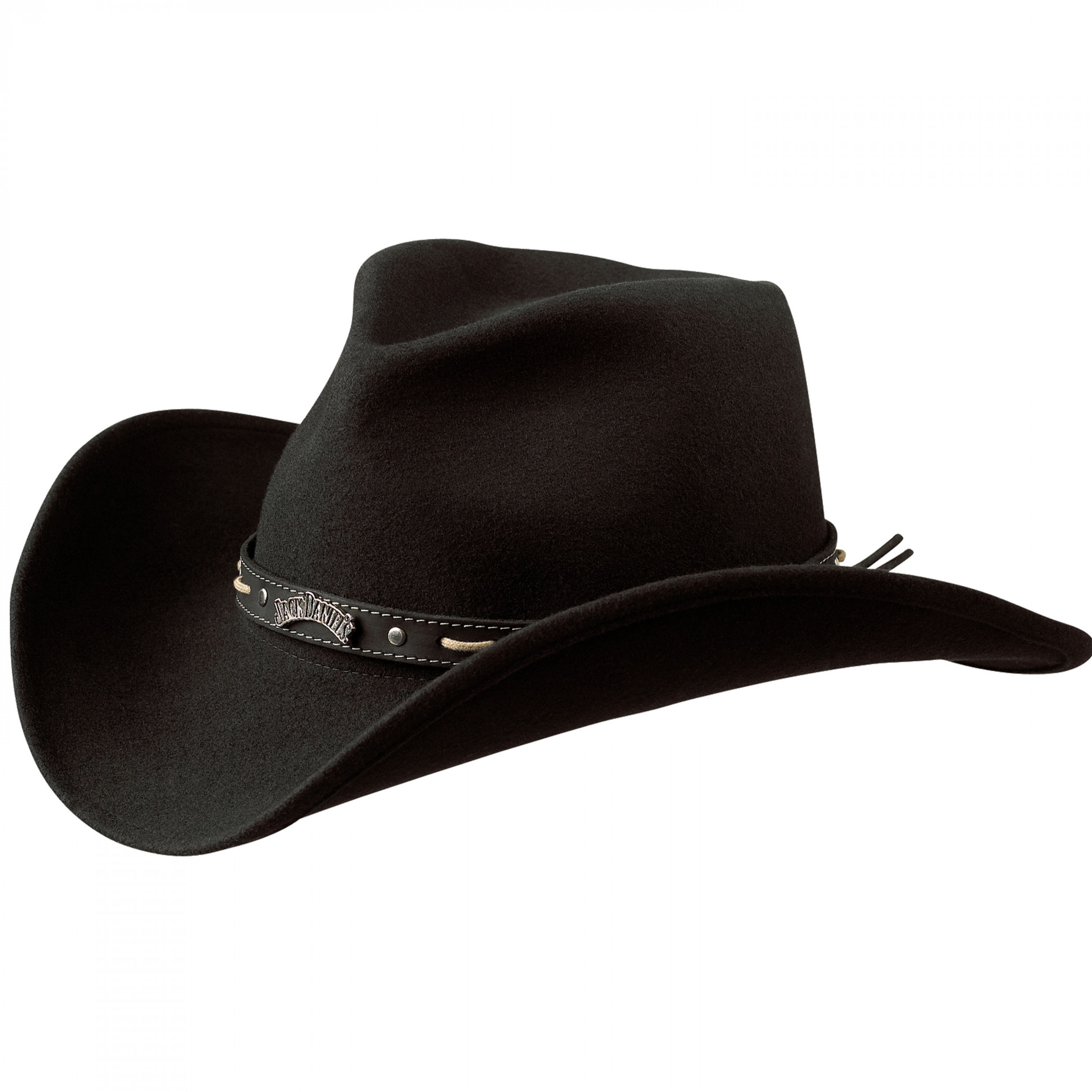 Product image 0 for Jack Daniel's Classic Logo Black Wool Felt Cowboy Hat