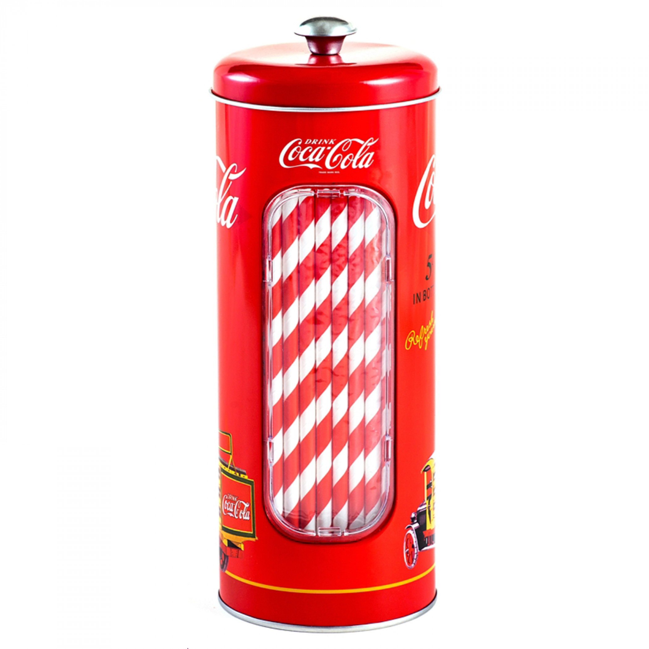 Product image 0 for Coca-Cola Retro Straw Tin Canister
