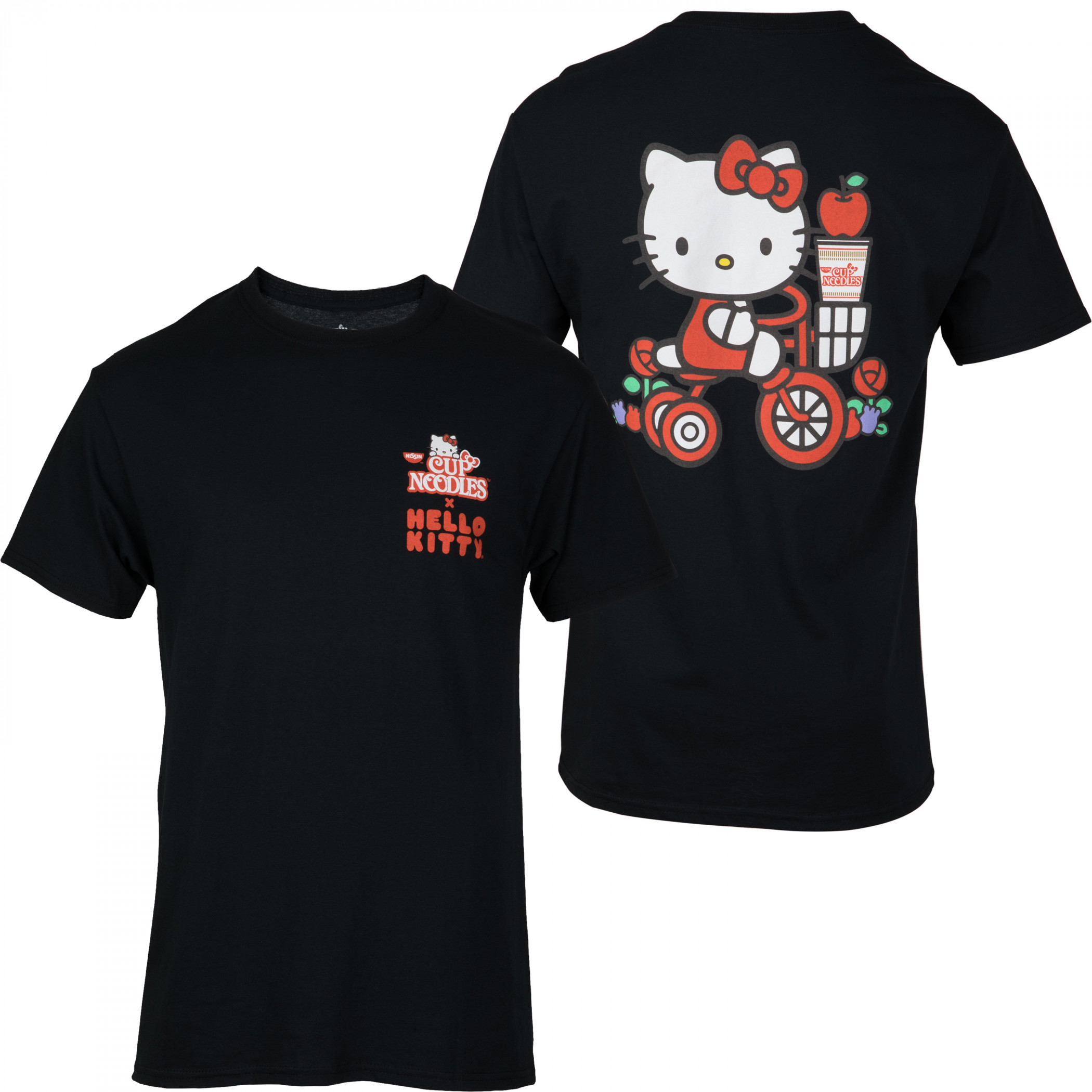 Product image 0 for Hello Kitty Sanrio x Nissin Front and Back T-Shirt