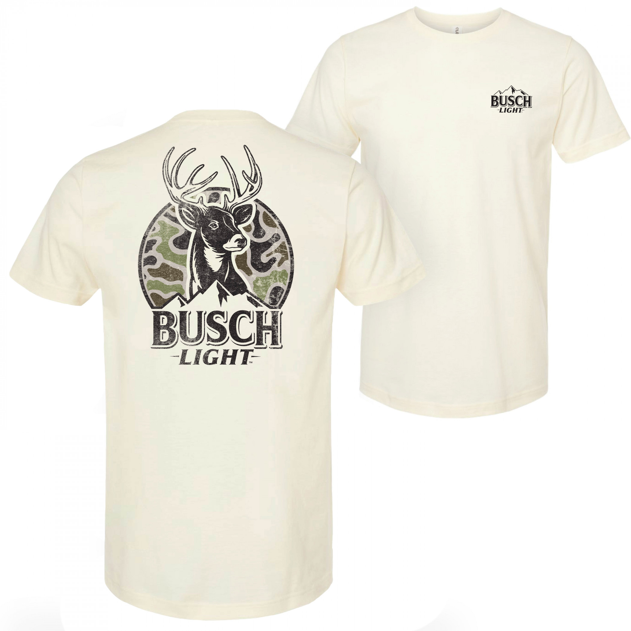 Product image 0 for Busch Light Deer Hunting Camo Logo T-Shirt