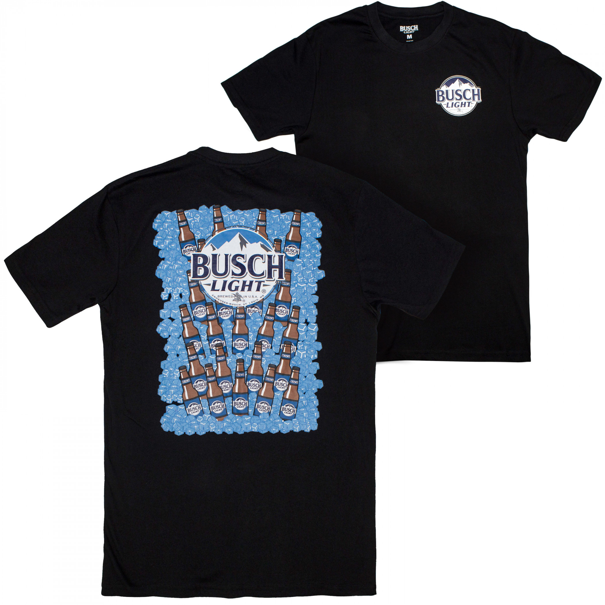 Product image 0 for Busch Light On Ice Front and Back Print T-Shirt