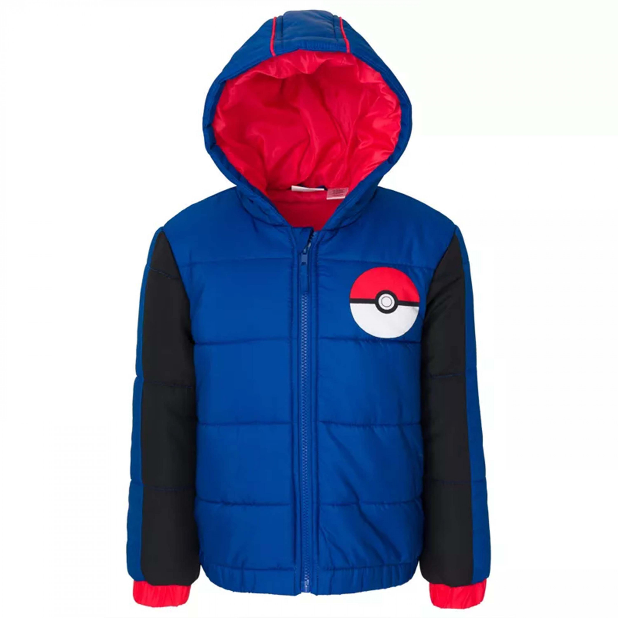 Product image 0 for Pokemon Trainer Kids Puffy Jacket Coat