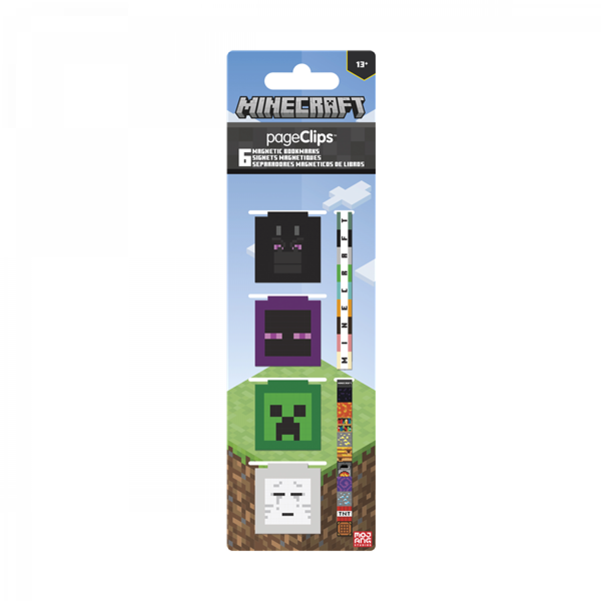 Product image 0 for Minecraft Mobs 6-Pack Magnetic Bookmark Clips