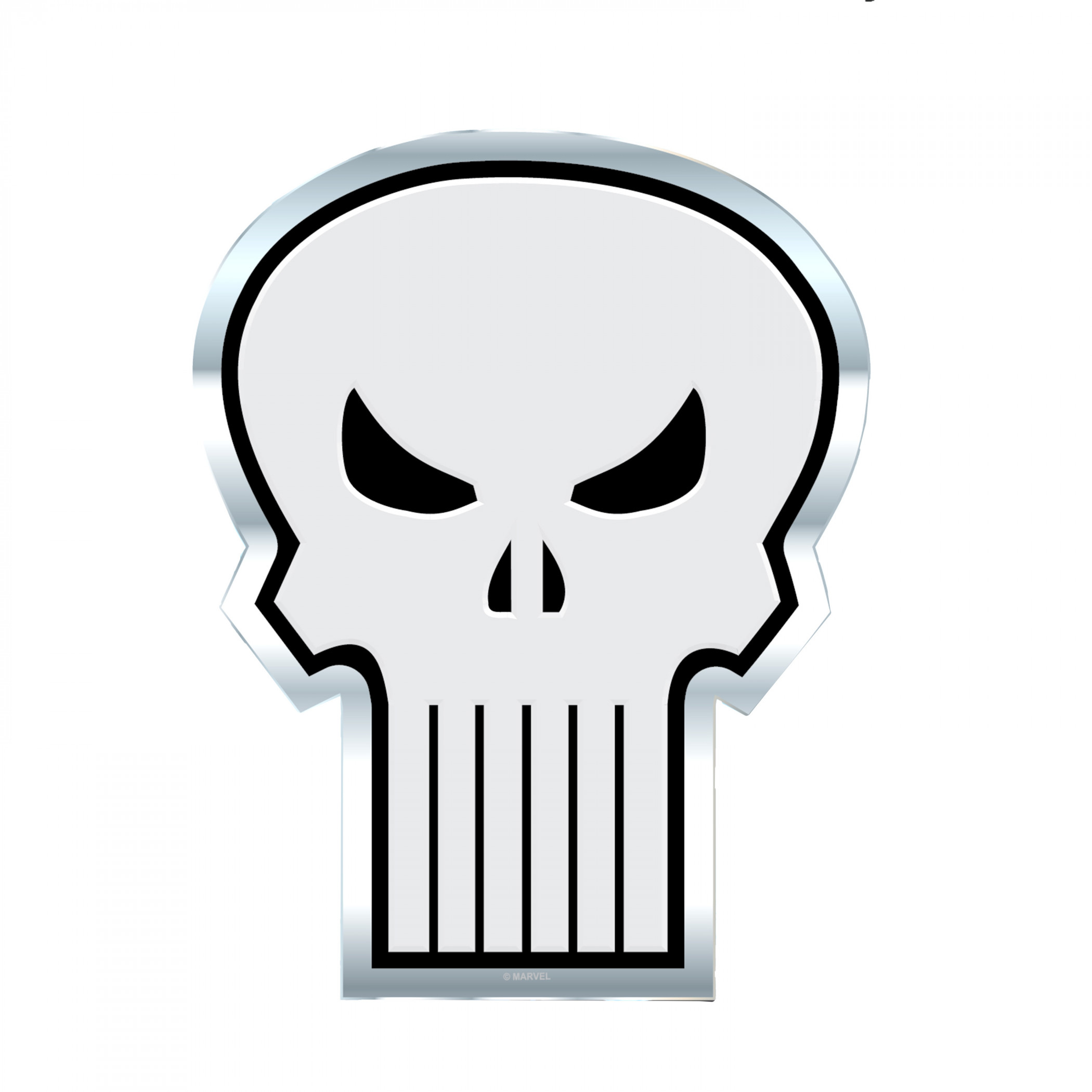 Black Punisher Skull Logo