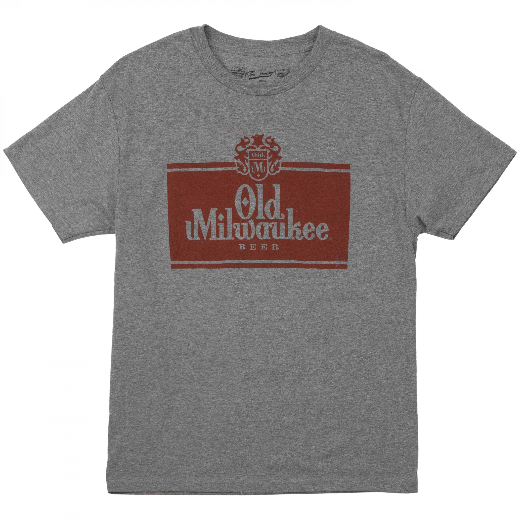 Product image 0 for Old Milwaukee Distressed Logo Grey T-Shirt