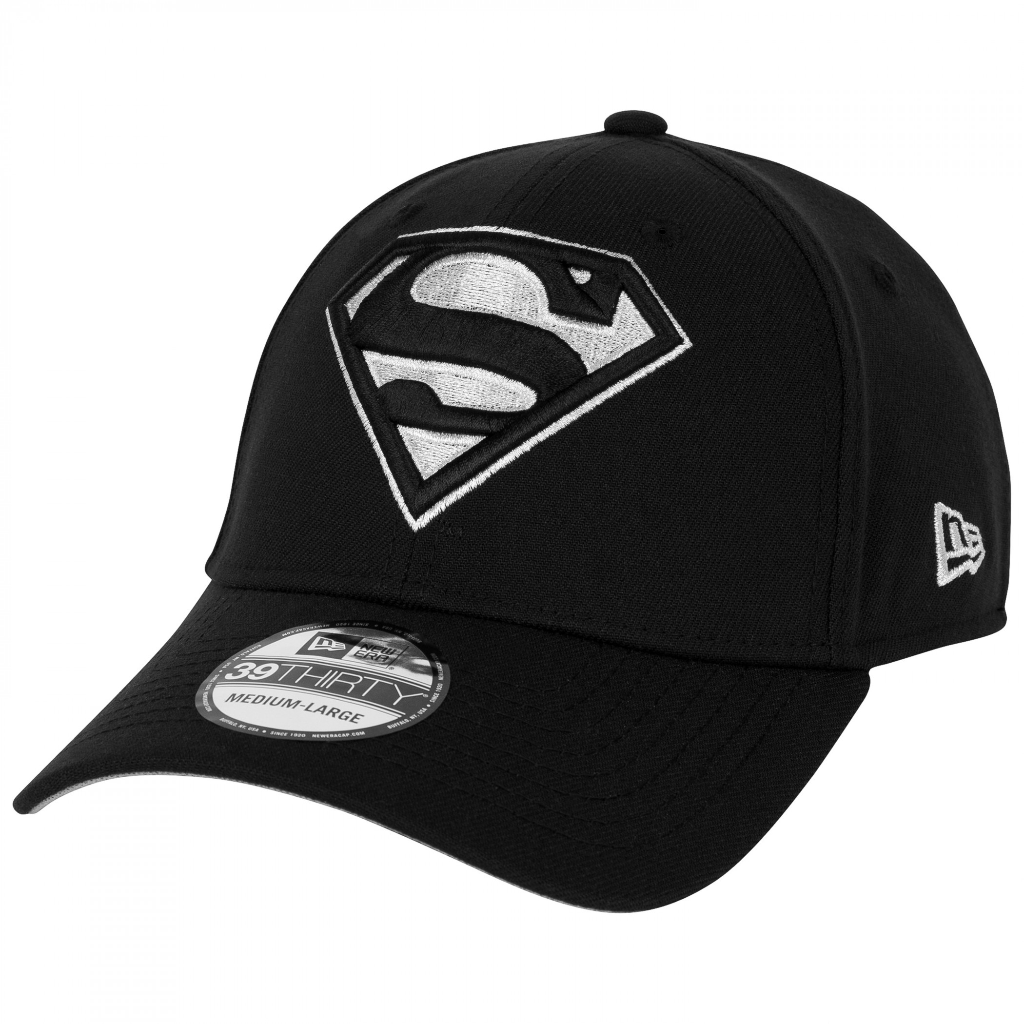 Product image 0 for Superman Silver Logo New Era 39Thirty Fitted Hat