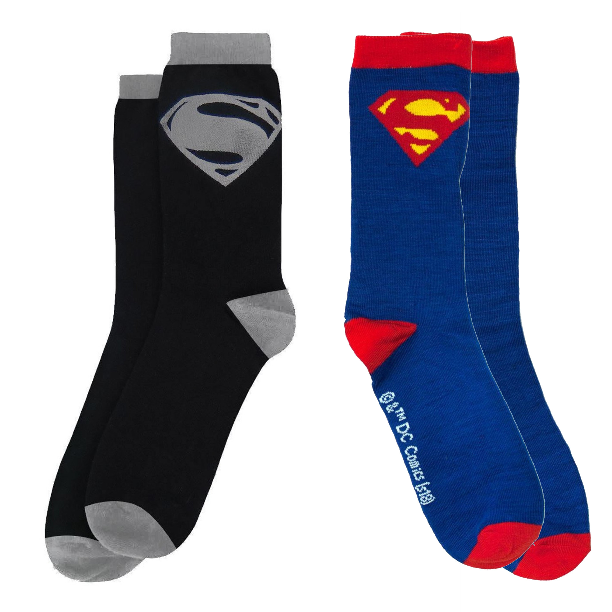 Product image 0 for Superman Symbols Crew Socks 2-Pair Pack