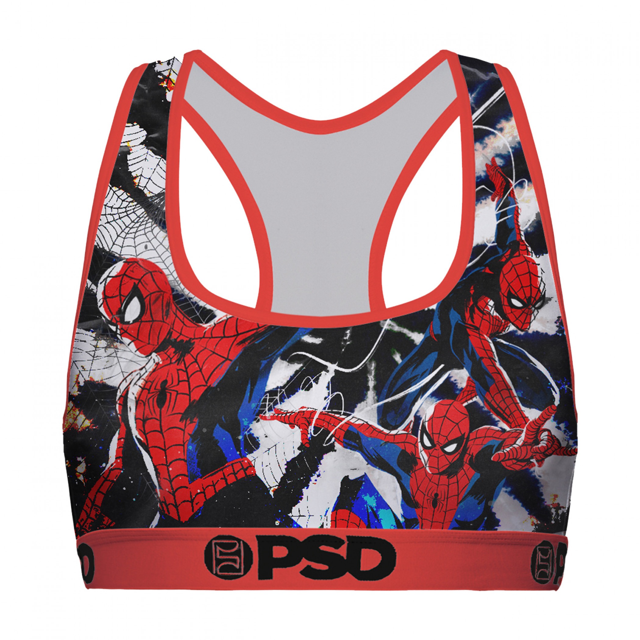 Product image 0 for Spider-Man Radial Tie-Dye PSD Sports Bra