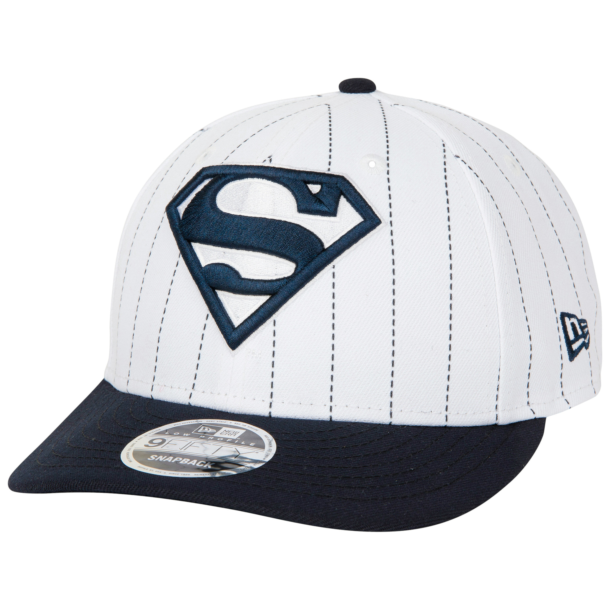 Product image 0 for Superman Logo Pinstripe Low Profile New Era 9Fifty ...