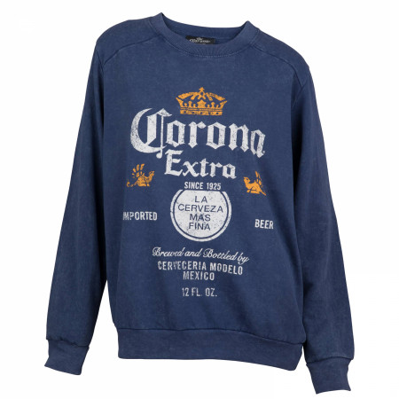 Corona Extra Label Women's Mineral Wash Crew Neck Fleece