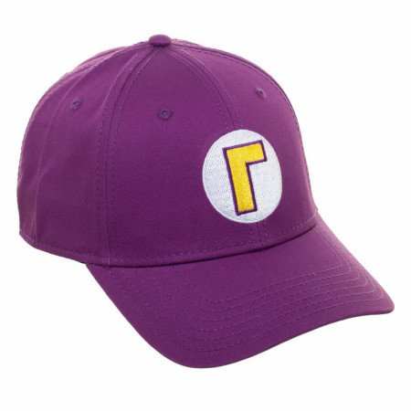 Product image 3 for Super Mario Bros. Embroidered Waluigi Flex Fit Hat