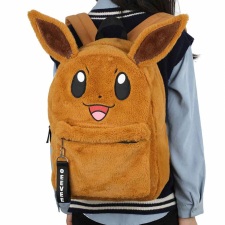 Product image 7 for Pokemon Eevee 3D Faux Fur Laptop Backpack