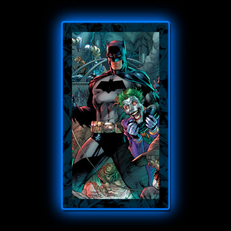 Product image 1 for Batman and The Joker LED Mini Poster Mountable Wall ...