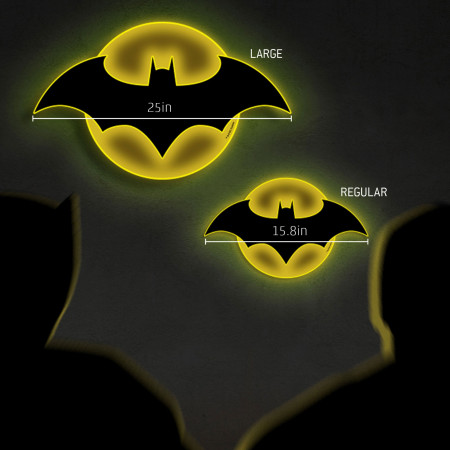 Product image 3 for Batman Symbol Illuminated Table Lamp Or Mountable ...