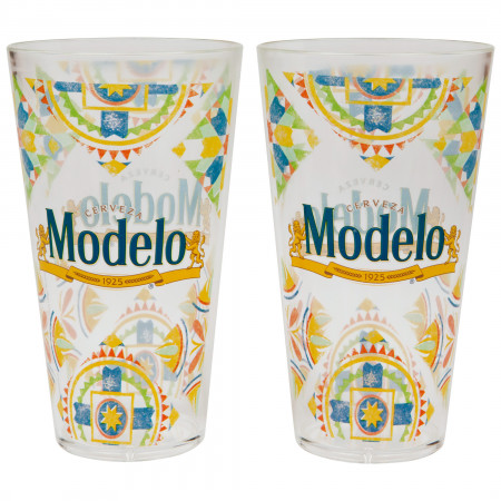 Modelo Especial Camp 16 oz Acrylic Pint Glass 2-Pack