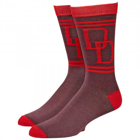 Marvel Daredevil Double D Symbol Crew Socks