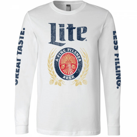 Miller Lite Great Taste Less Filling Long Sleeve Shirt