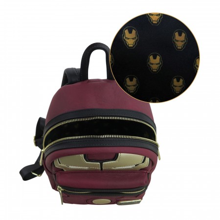Product image 3 for Avengers Infinity War Iron Man Loungefly Mini Backpack