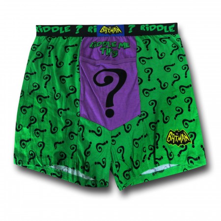 Product image 1 for Batman 66 Riddler Riddle Me Boxer Shorts