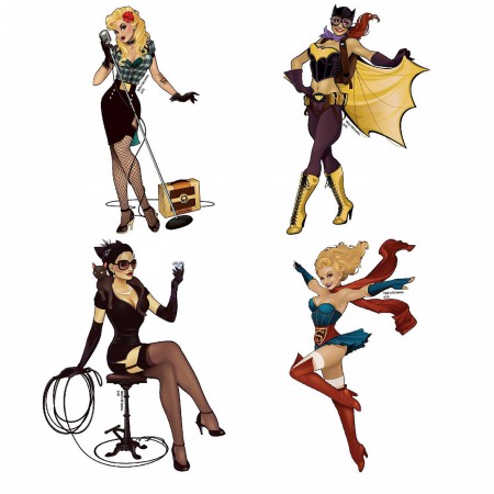 Product image 2 for DC Comics Bombshells Car Decal 8-Pack