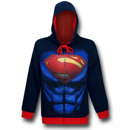 Product image 0 for Superman Man of Steel Armor Costume Hoodie