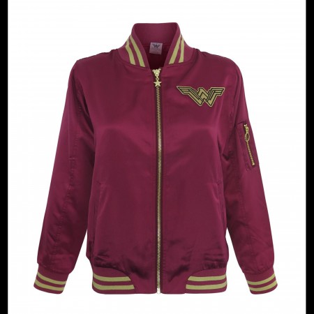 Product image 2 for Wonder Woman Movie Logo Women's Bomber Jacket