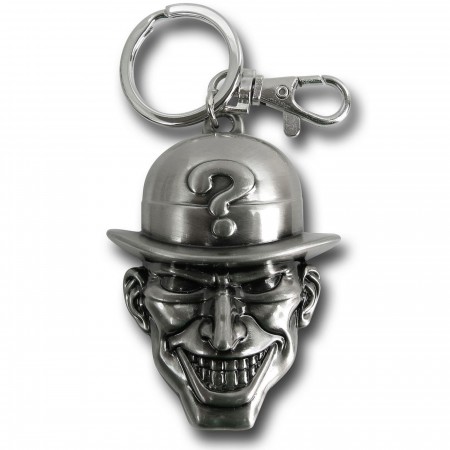 Riddler Pewter Keychain