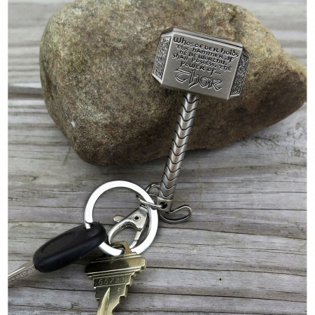 Product image 3 for Thor Movie Metal Mjolnir Hammer Keychain