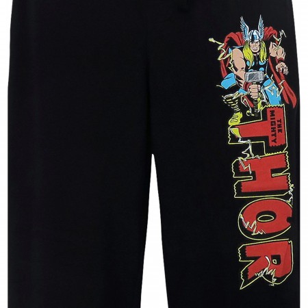 Product image 1 for Thor Logo Jack Kirby Men's Pajama Pants