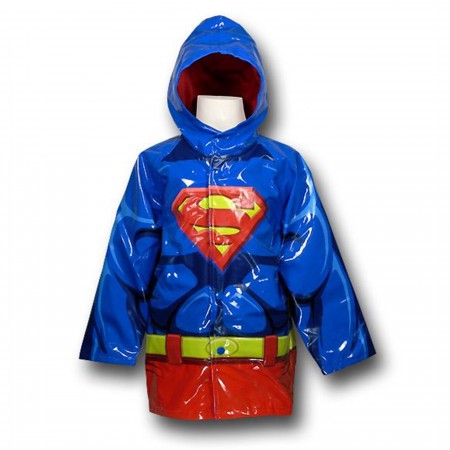 Product image 2 for Superman Juvy Caped Costume Raincoat