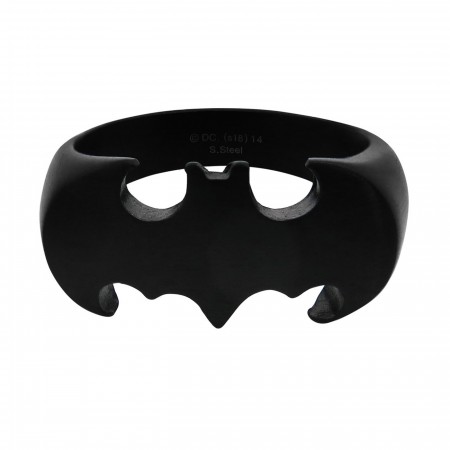 Product image 1 for Batman Die-Cut Black Stainless Steel Ring