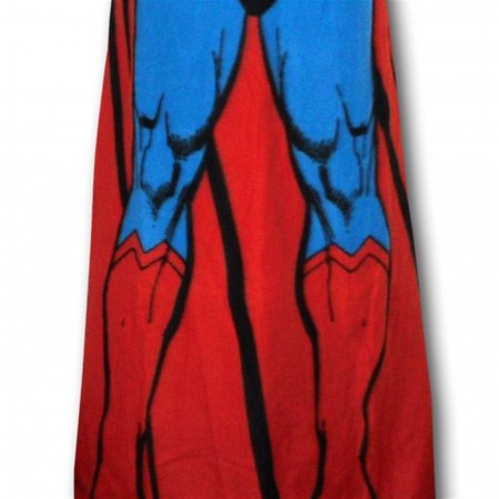 Product image 2 for Superman Costume Snuggy Sleeved Blanket