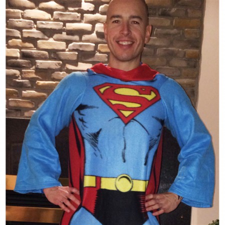 Product image 3 for Superman Costume Snuggy Sleeved Blanket