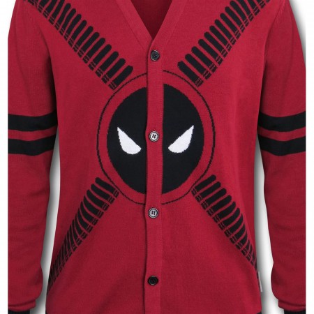 Product image 2 for Deadpool Symbol and Straps Men's Cardigan