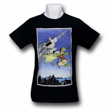 Batman Dark Knight Returns Frank Miller Navy T-Shirt