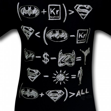 Product image 1 for Batman Superman Hero Equations T-Shirt