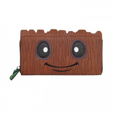 Product image 1 for Baby Groot Women's Loungefly Zip Around Wallet