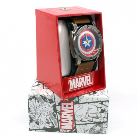 Product image 1 for Captain America Shield Watch with Dual Fasten ...