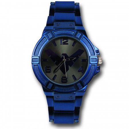 Product image 1 for Nightwing Symbol Blue Watch with Metal Band