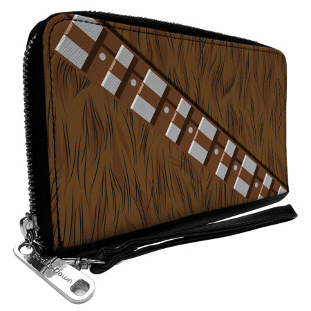 Star Wars Chewbacca Close-Up PU Leather Zip Around Wallet