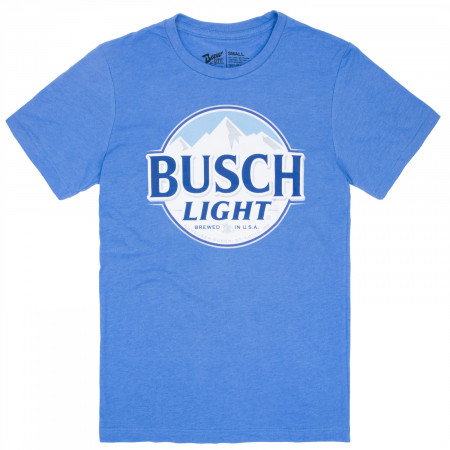 Busch Light Men's Heather Blue Round Logo T-Shirt