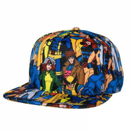 X-Men Mutants Collage Flat Brim Snapback Hat