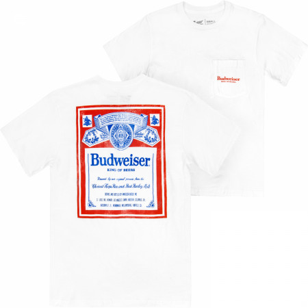 Budweiser Vintage Label Front and Back T-Shirt