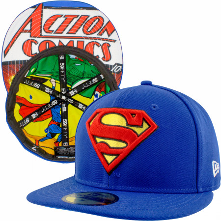 Superman Action Comics #1 Underside Print New Era 59Fifty Fitted Hat