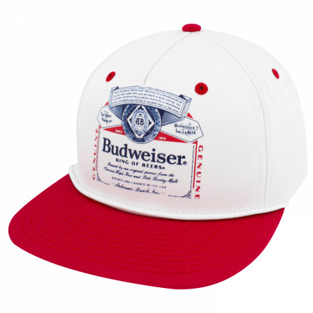Budweiser Retro White Rope Snapback Hat