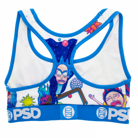 Rick and Morty Attack PSD Sports Bra