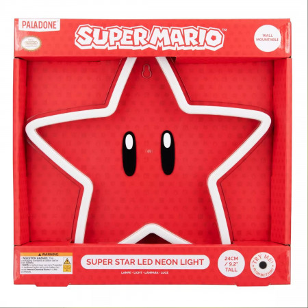 Product image 2 for Super Mario Bros Super Star Wall Mountable LED Neon ...