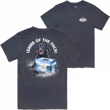 Busch Light Leader of the Pack Front and Back Print T-Shirt