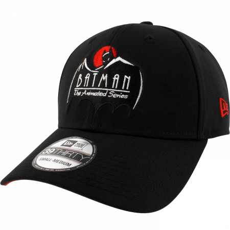 Batman The Animated Series Cape Logo New Era 39Thirty Fitted Hat